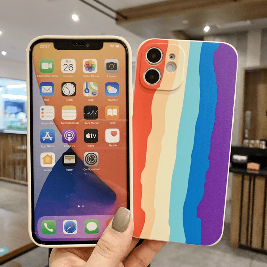 2 Pieces Of Rainbow Case For IPhone | SHEIN USA