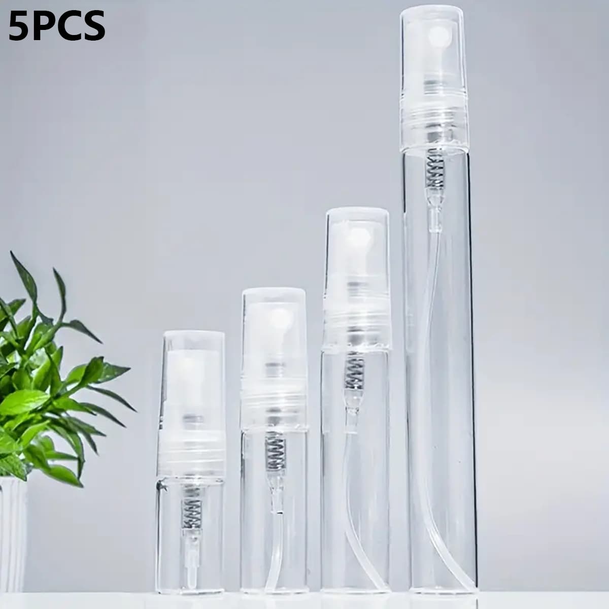 5-Pack of Mini Refillable Perfume Spray Bottles - Perfect for Travel ...