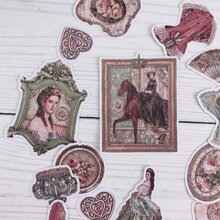 5 Options Vintage Diary Sticker Scrapbooking Stickers For Notebook ...