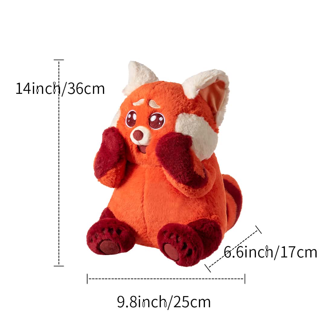 Miniso Disney Pixar Turning Red Series - Red Panda (Mei) Seated Doll ...