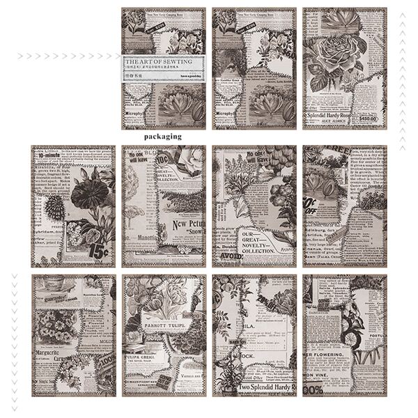 30 Sheets Retro Sewing Themed Scrapbooking Paper | SHEIN USA