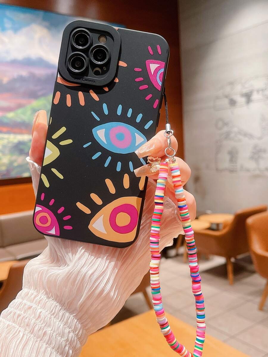 Eyeball Pattern Anti-fall Phone Case | SHEIN USA