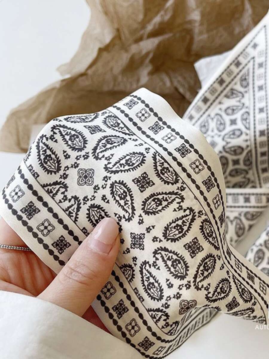 4 peças de lenço com estampa floral feminino, faixa de cabelo multiuso ...