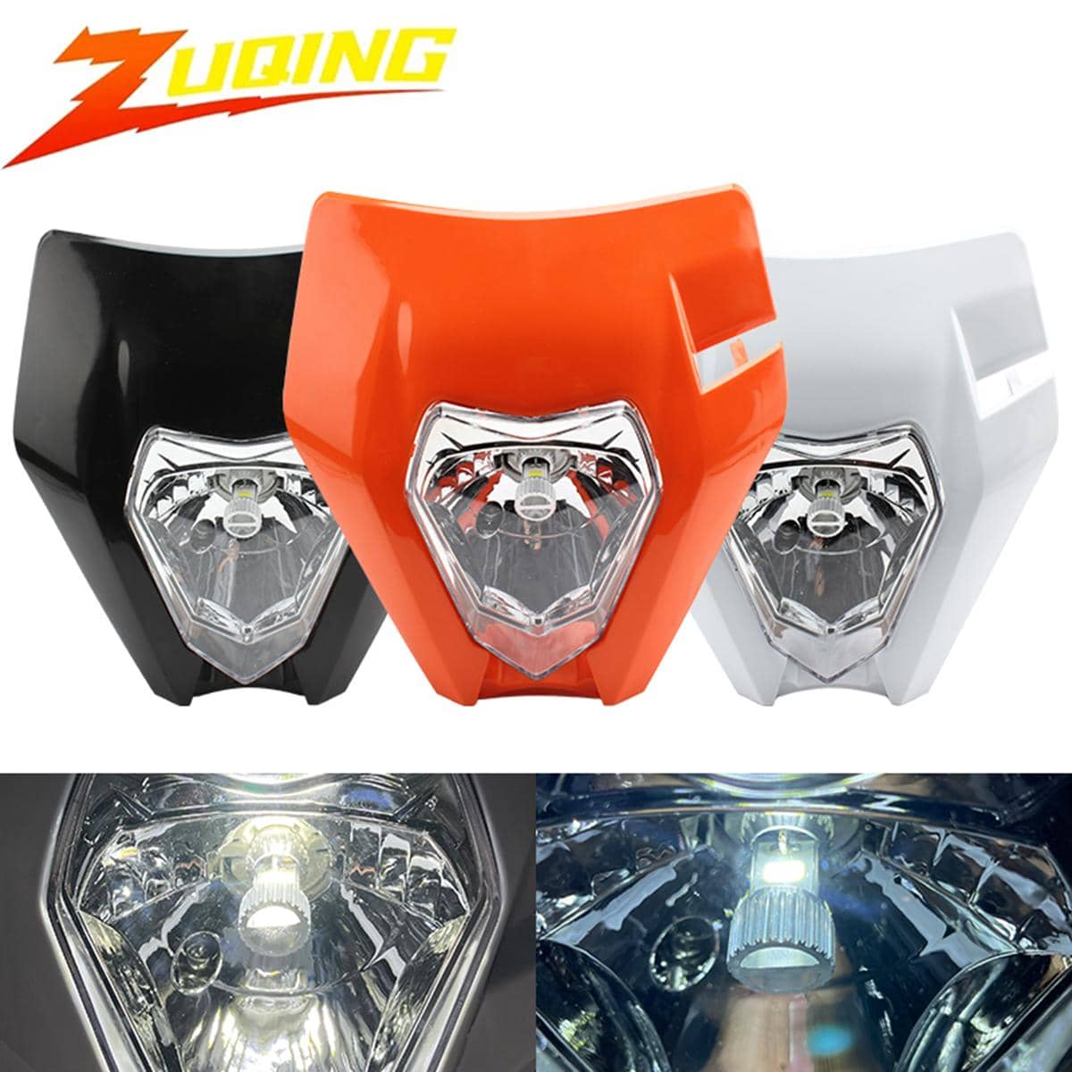 Placa De Faro De Motocicleta Led Para Ktm Exc Xc Sx Xcw Sxf Excf De 125 ...