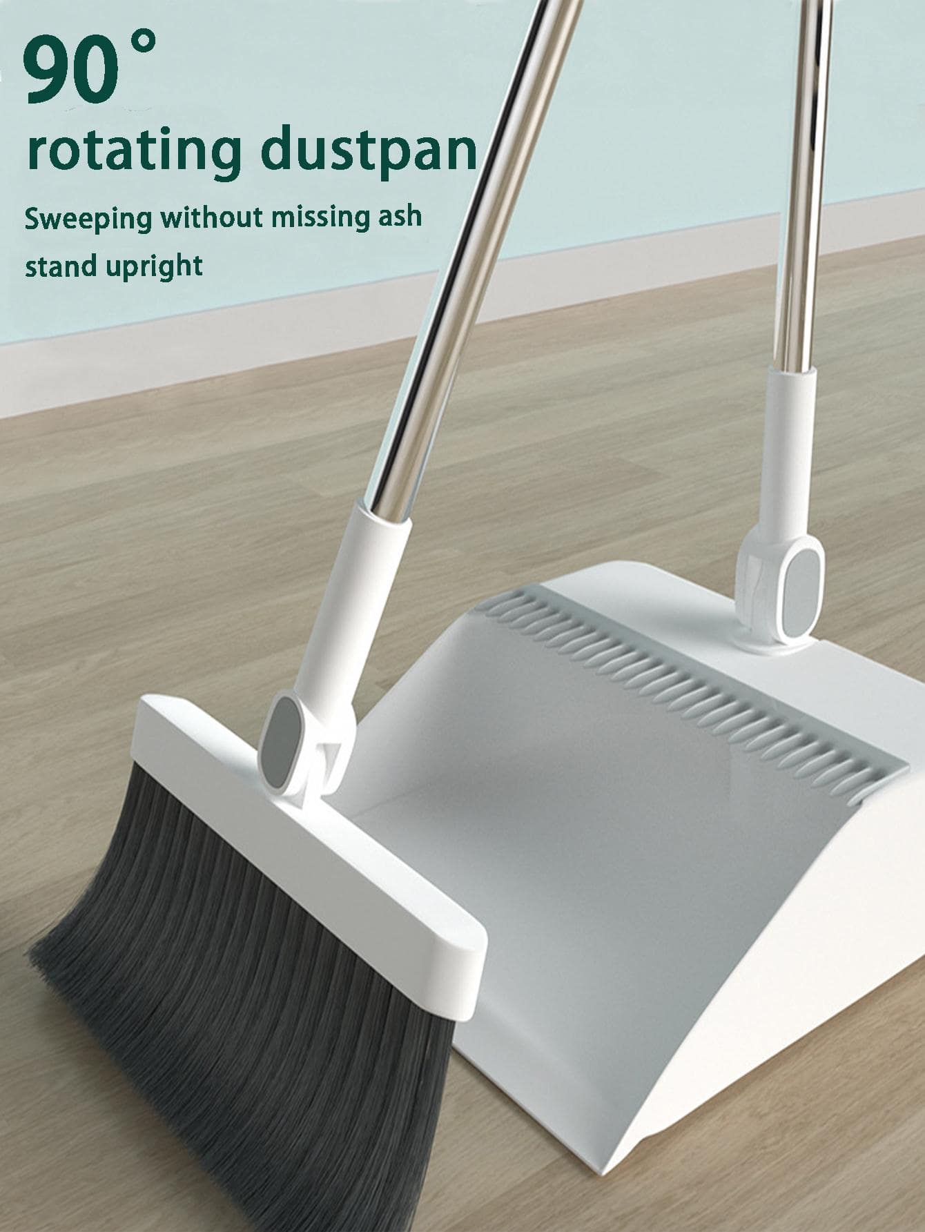 1Set Broom & Dustpan,Dustpan with Long Handle, Broom with Dustpan 3-piece suits, Broom and ...