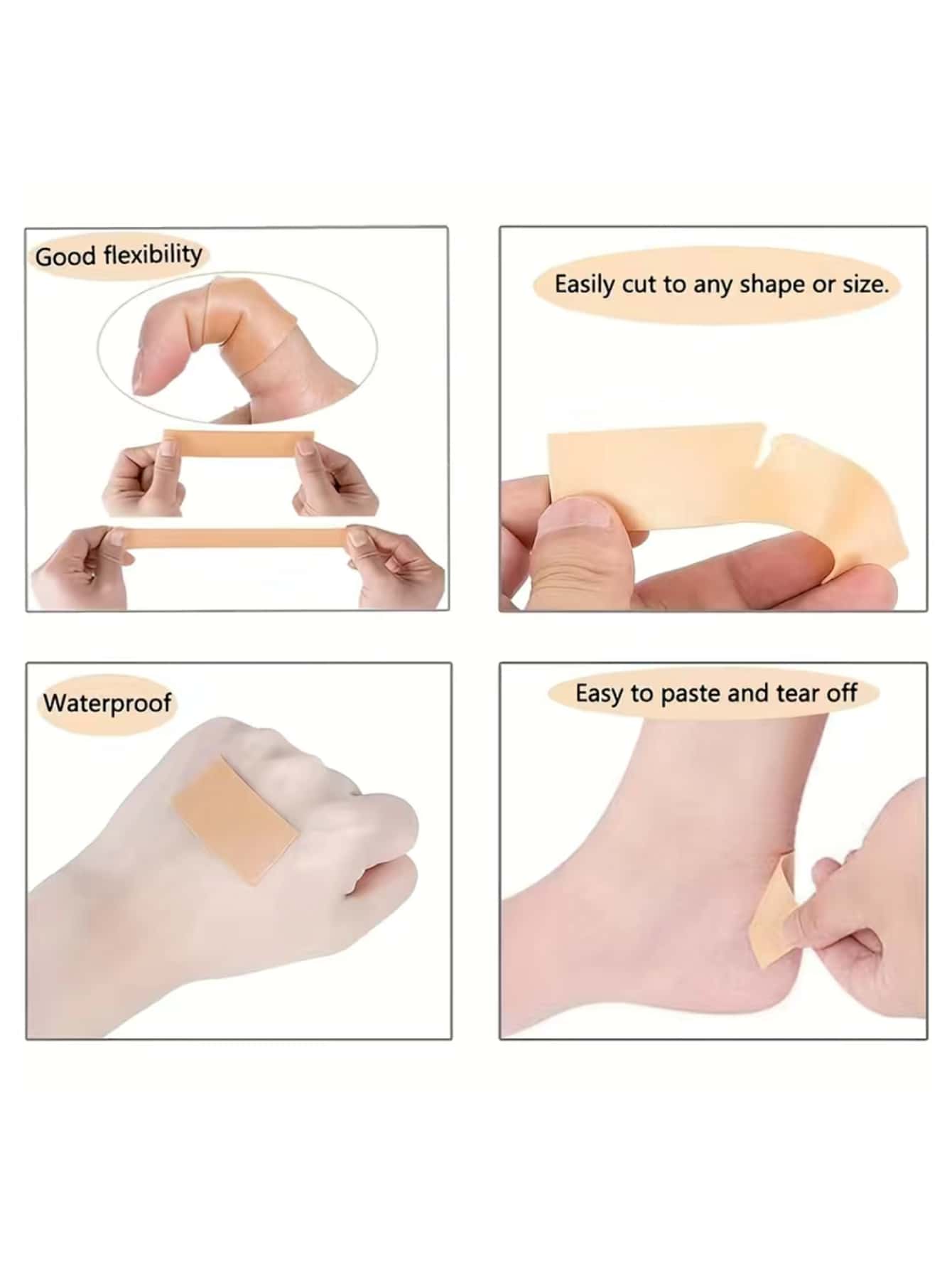 1 Roll Of Cut-to-fit Anti-blister Tape Waterproof Adhesive Bandage For ...