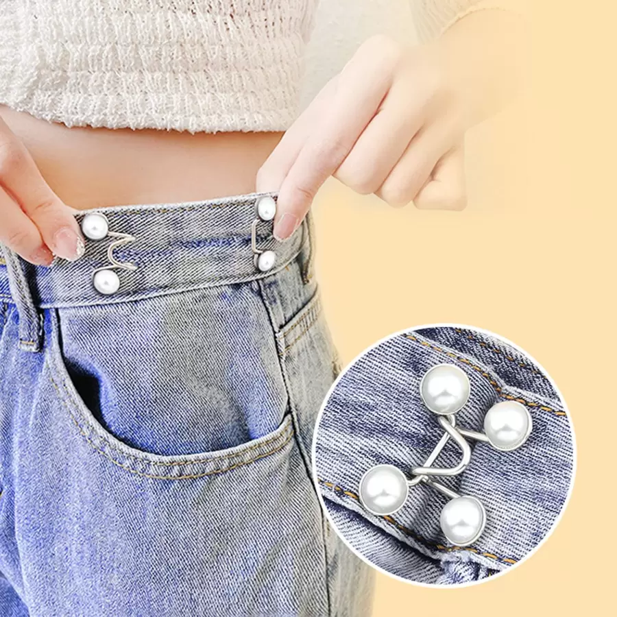 1 Set Of Pant Waist Tightener Instant Jean Buttons For Loose Jeans ...
