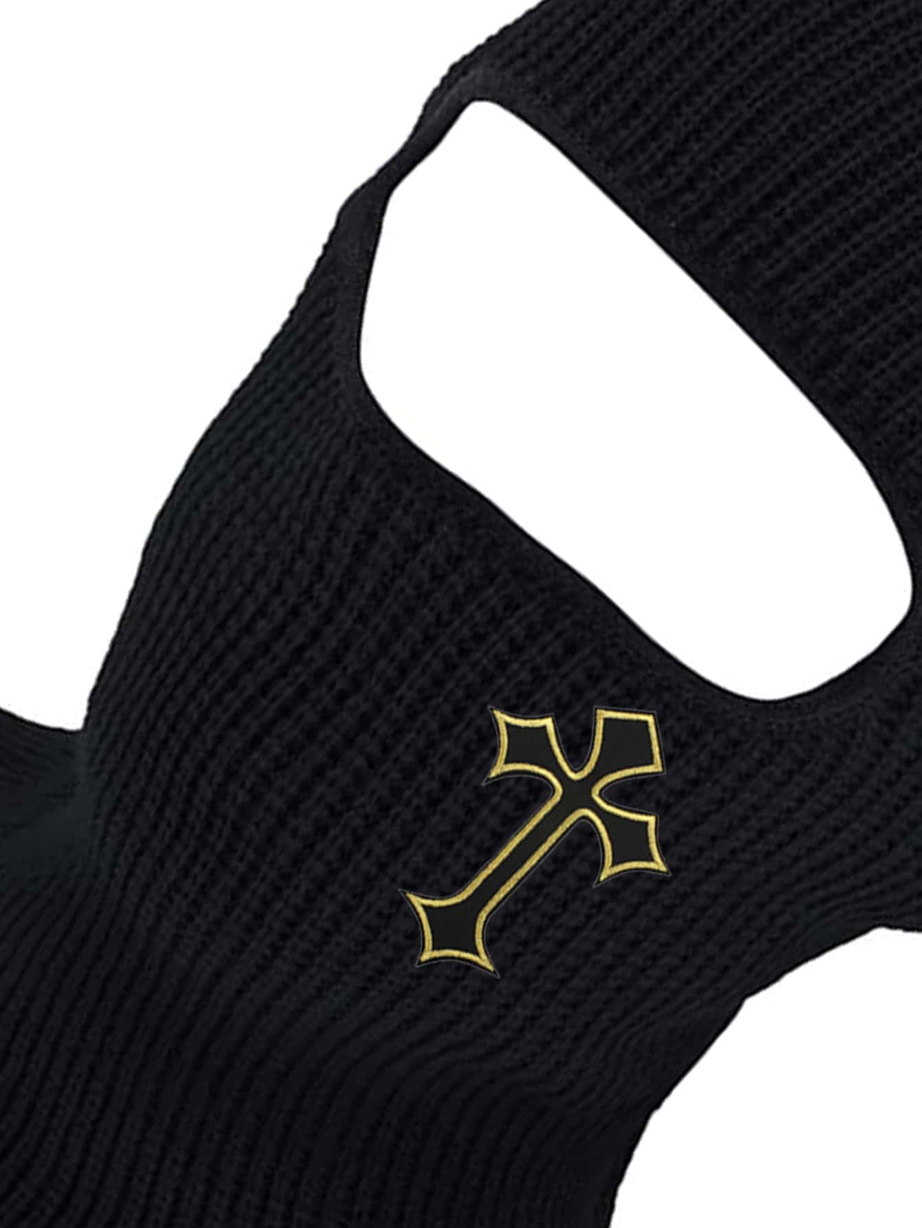 1pc Cross Knitted Ski Mask Full Face Cover Adult Winter Ski Balaclava ...