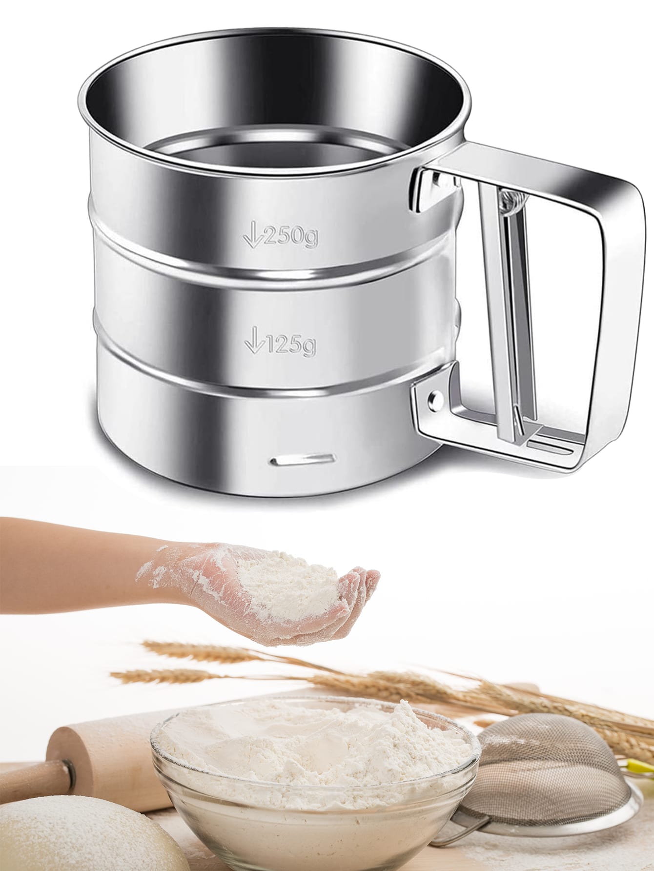 Handheld Semi-automatic Flour Sieve for Sale Australia| New Collection ...