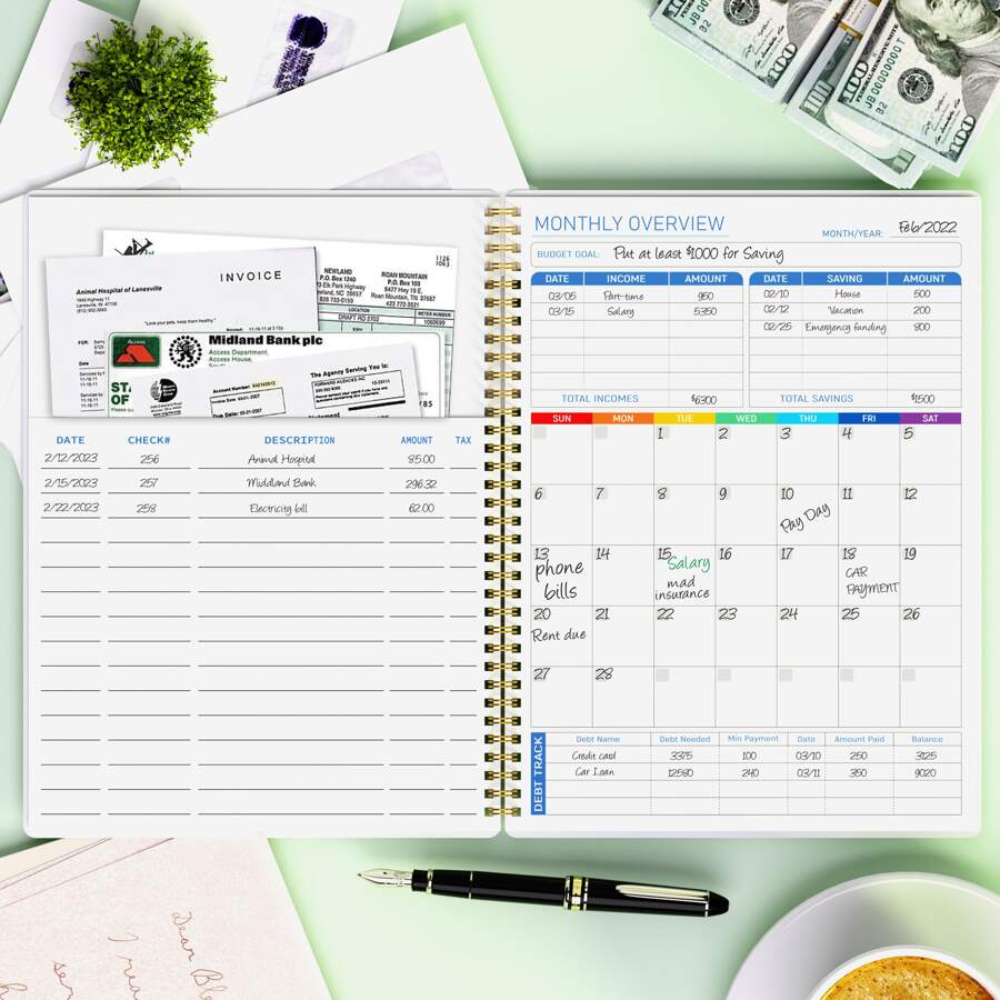 1pc Monthly Bill Paying Organizer - Efficiently Manage Your Finances ...