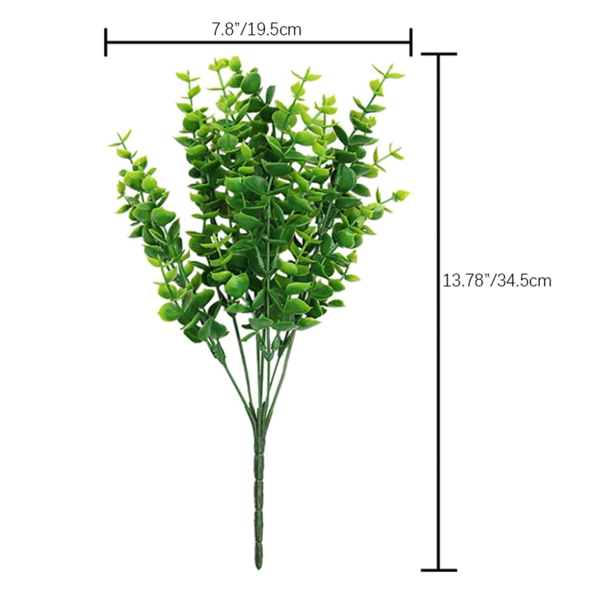 6 Bundles Outdoor Artificial Boxwood UV Resistant Fake Stems Plants ...