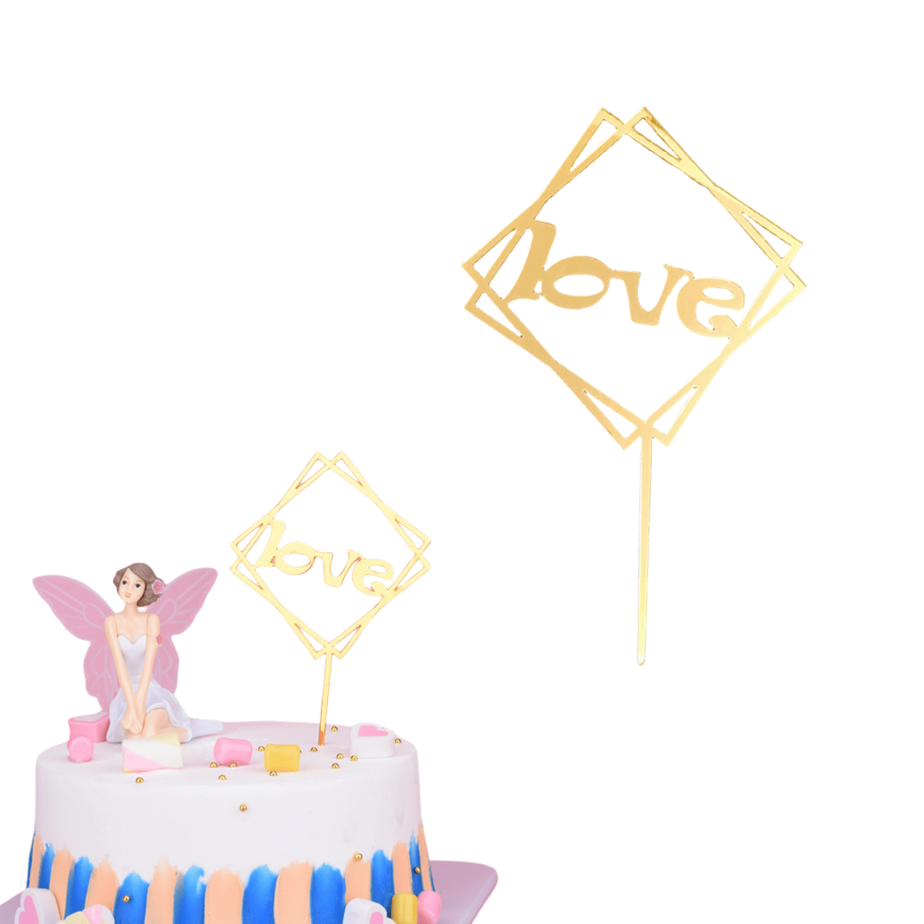 1pc Happy Birthday Cake Toppers - Acrylic Cake Inserts for Birthday ...
