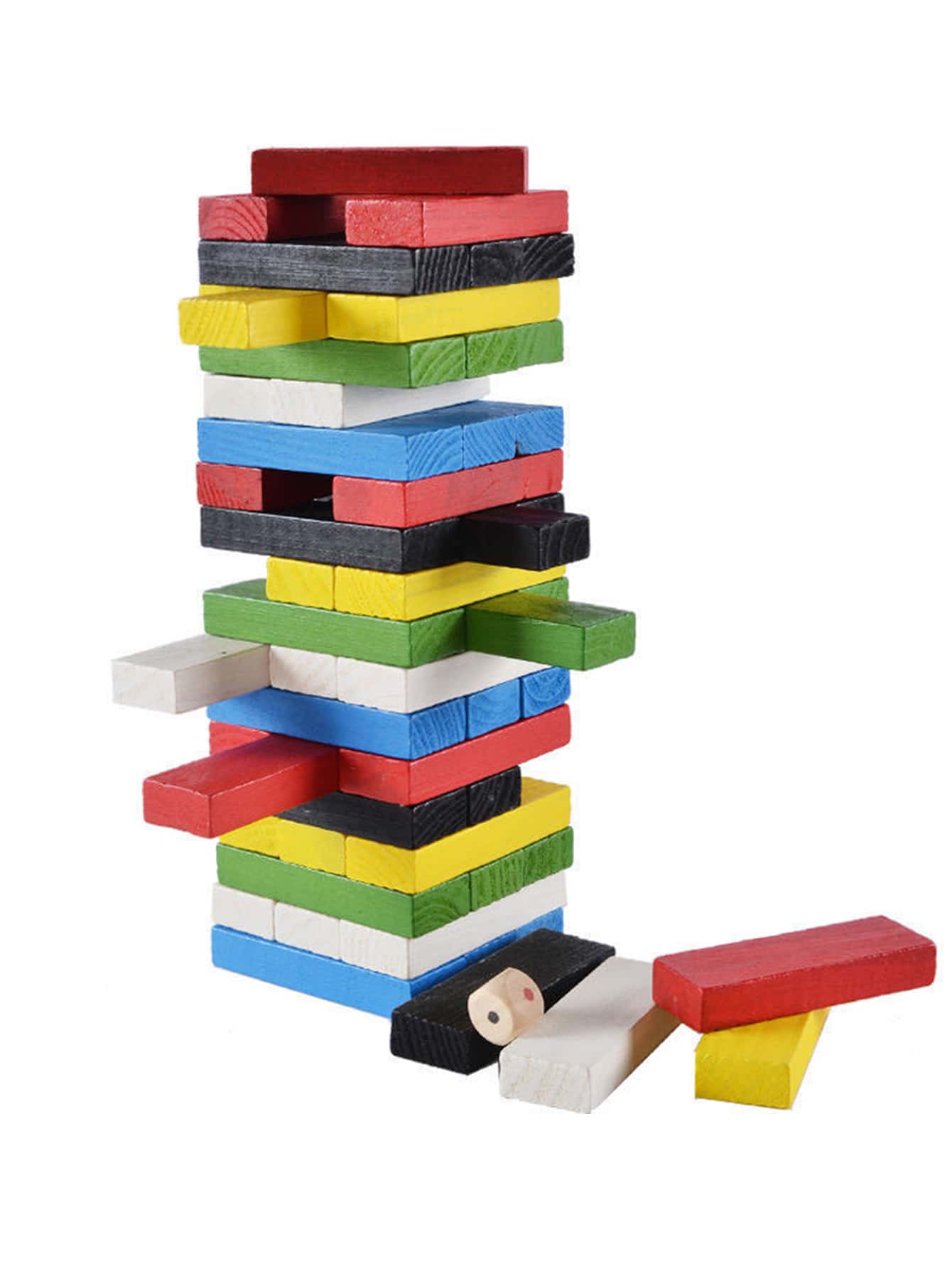 A wooden color Jenga Jenga high building blocks for children, conducive ...