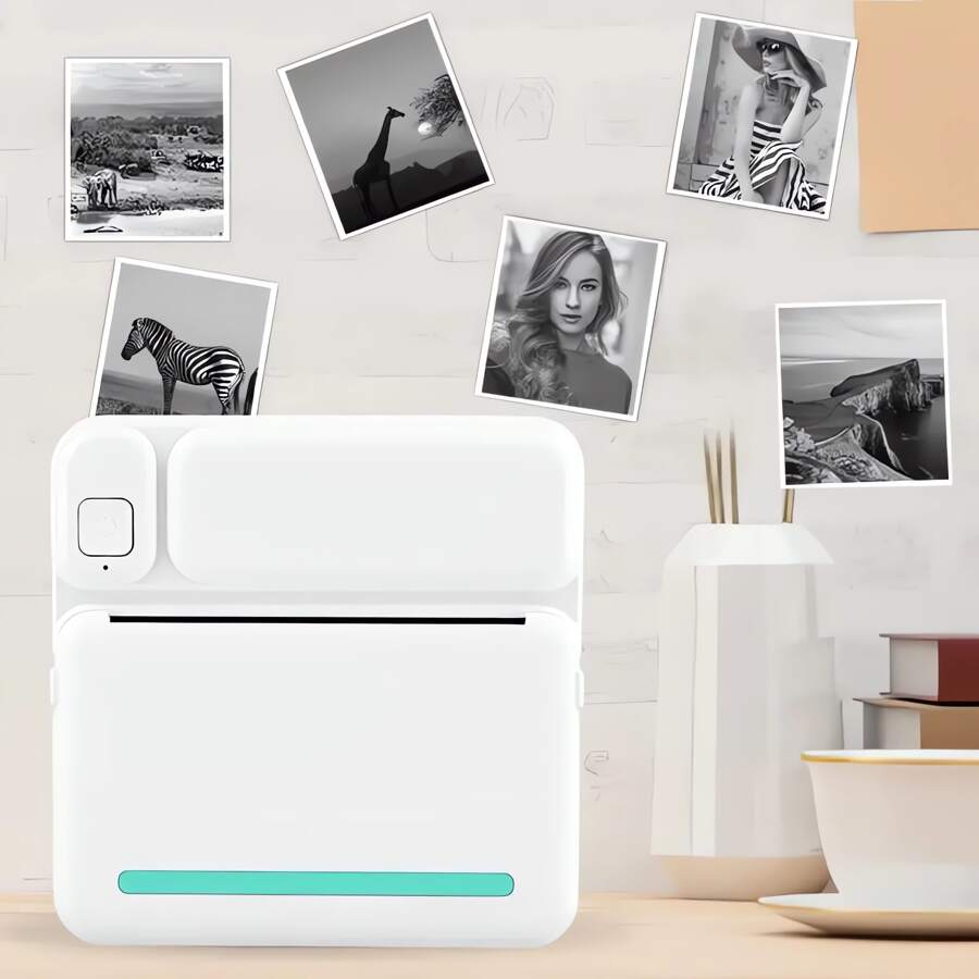 Mini Pocket Printer Wireless Thermal Printer With Thermal Paper ...