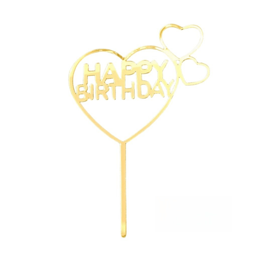 1pc Happy Birthday Cake Toppers Acrylic Cake Inserts For Birthday