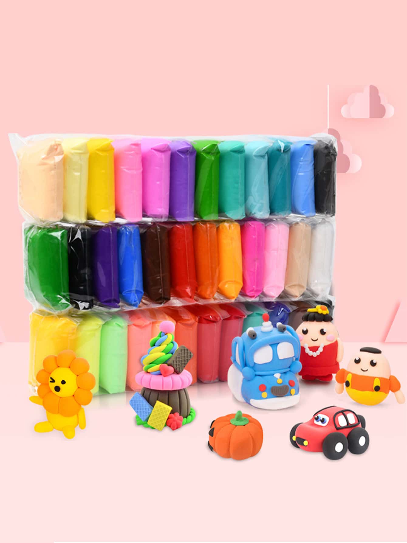 12pcs Ultra Light Clay Rubber Mud, 12 Colors Handmade DIY Clay Play ...