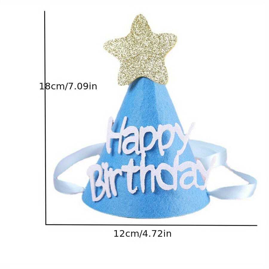 [1pc/Random Style]Ins Style Creative Diy Birthday Hat, Baby Milestone ...