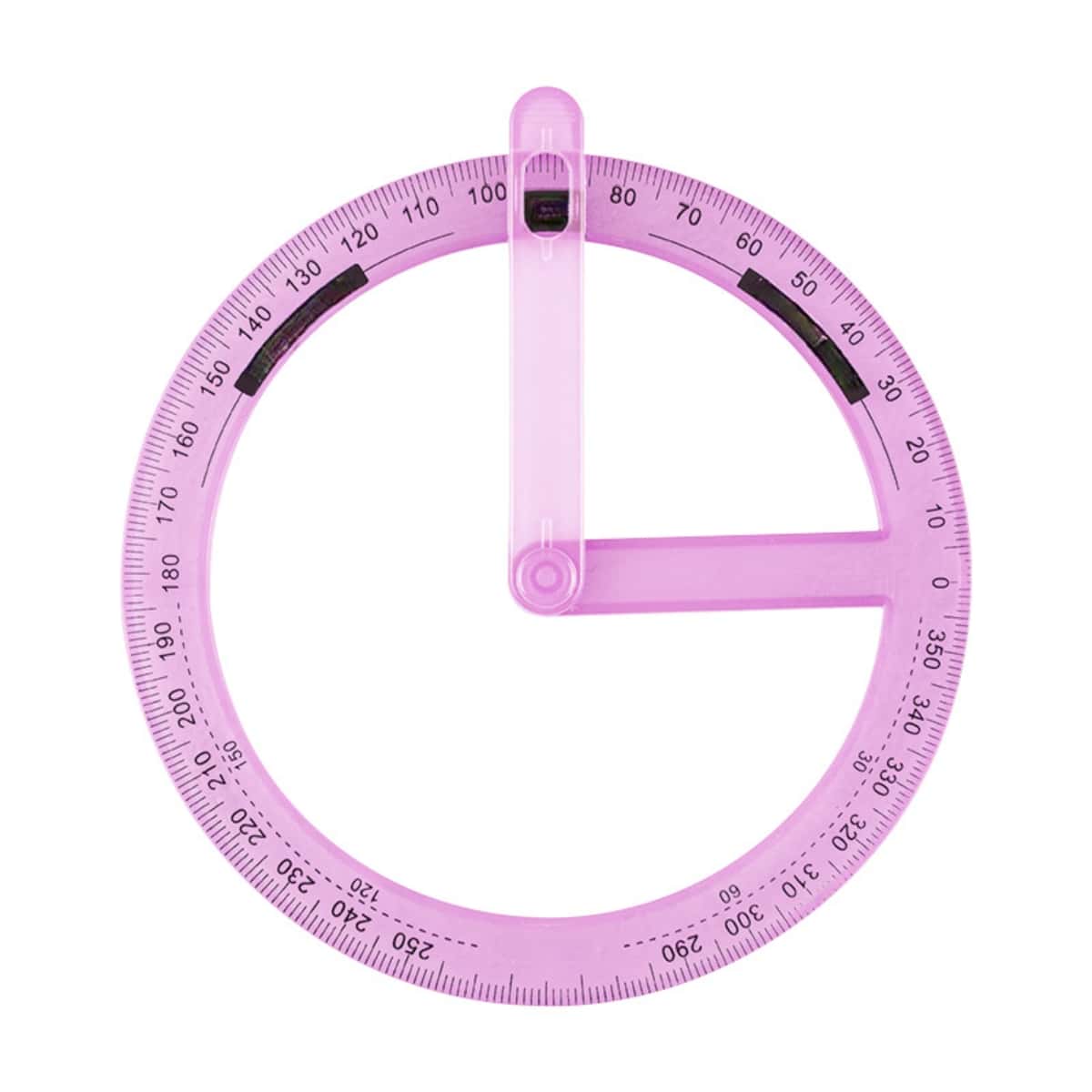 One Student Math Ruler For Angles With Pink Color, Demonstrating Right ...