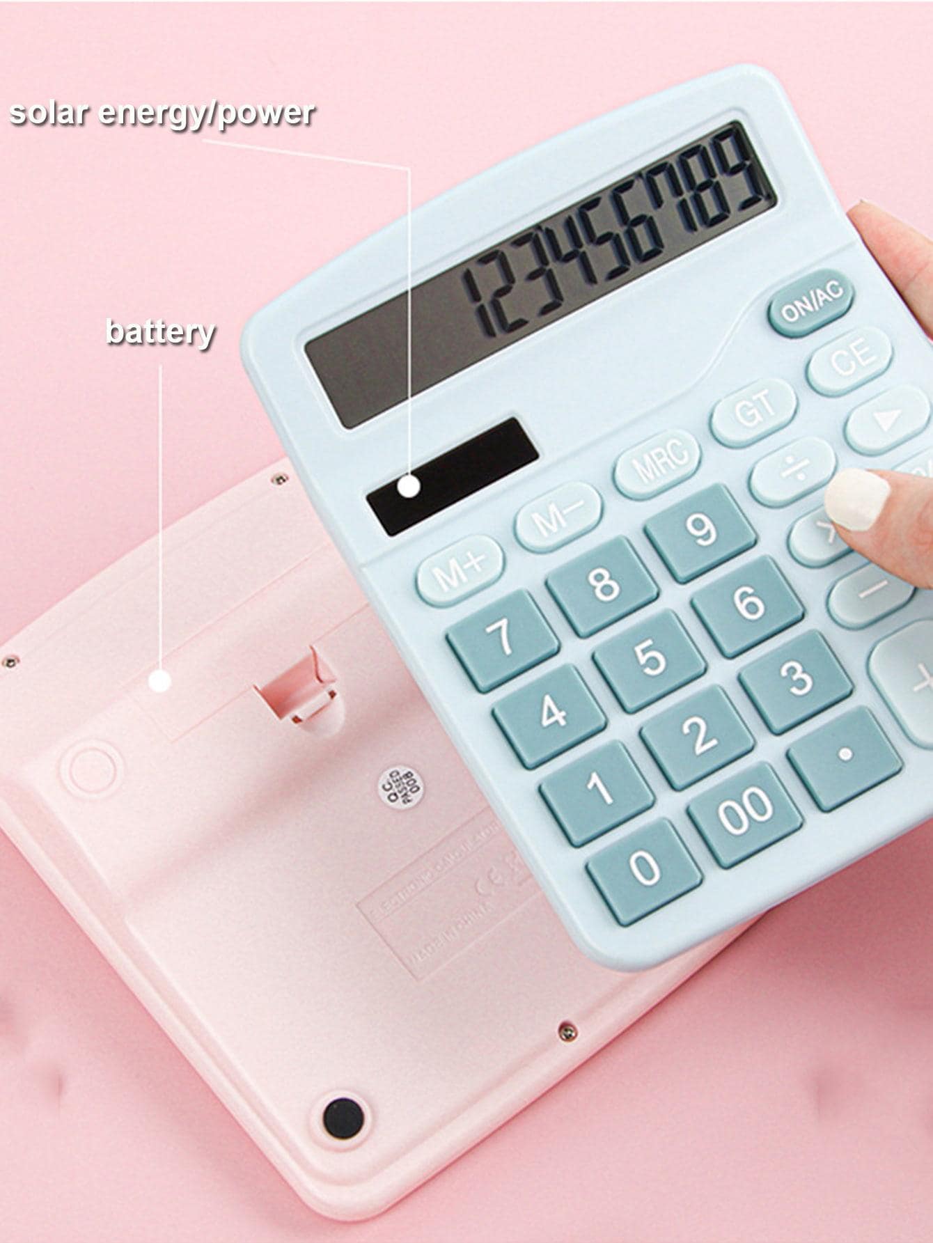 Colored Solar Powered Calculator, Simple Same Color Series Fashionable ...