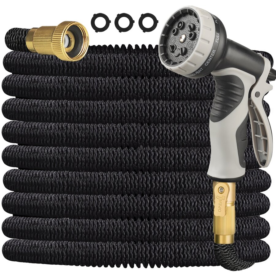 Garden Hose 10Function Nozzle Expandable Durable 3-Layers 2500D Latex ...