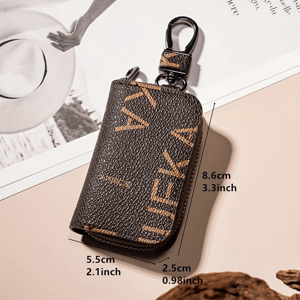 Letter Printed Car Key Holder Fashionable Protective Case For Men And ...