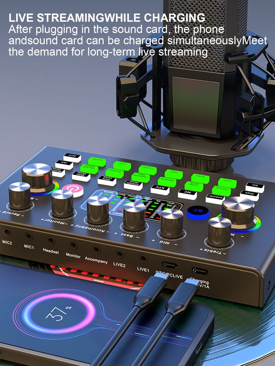 F009 sound card - equipped with advanced BN800 microphone, mobile ...