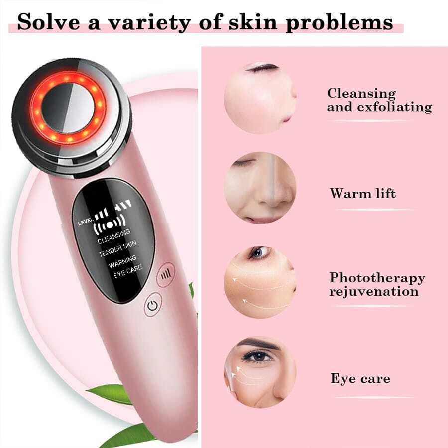 Face Massager With EMS - 4 In 1 Home Anti-Aging Skin Tightening ...