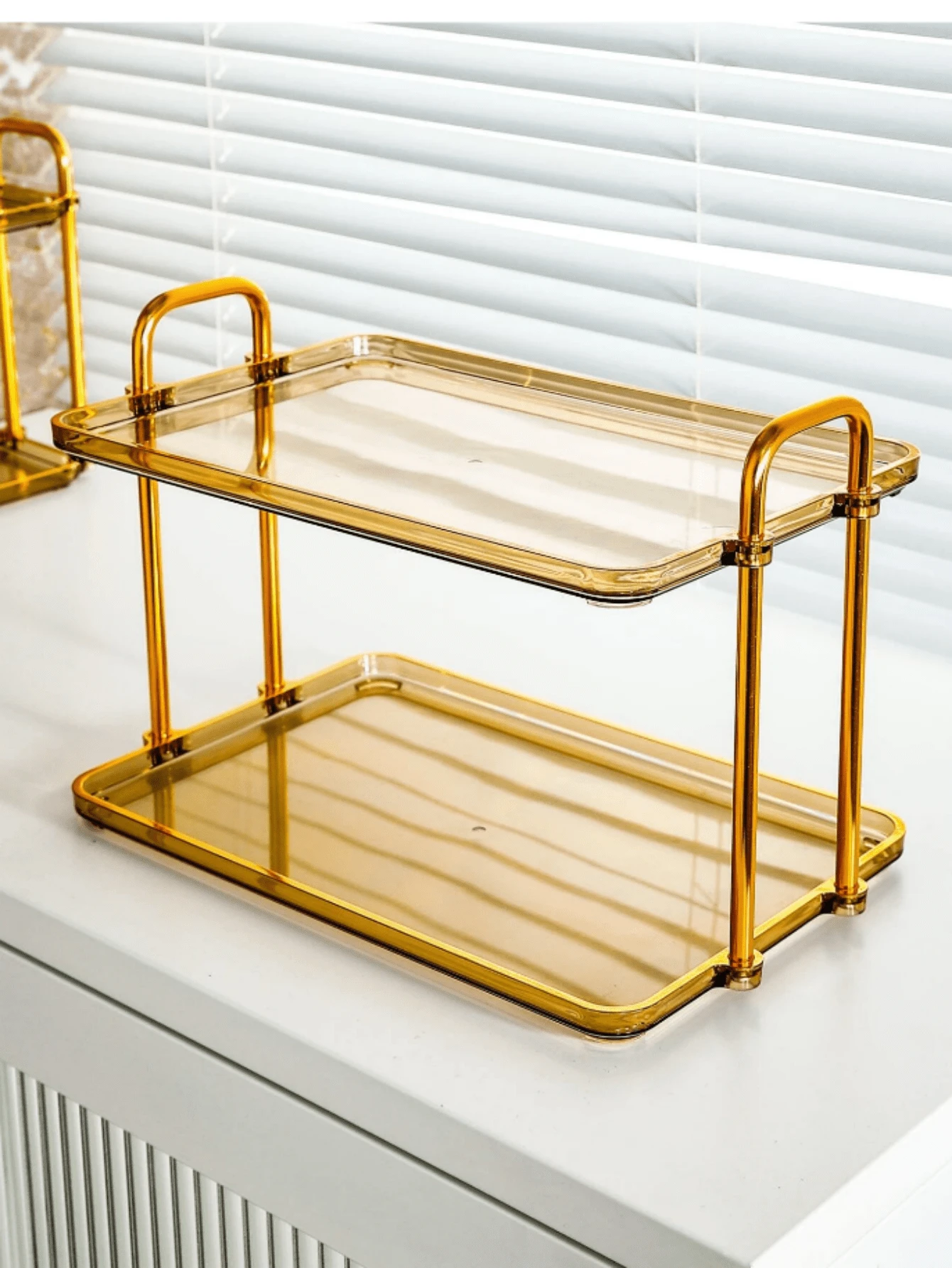 1pc Double Layer Tray With Handle, For Dining Table | SHEIN USA