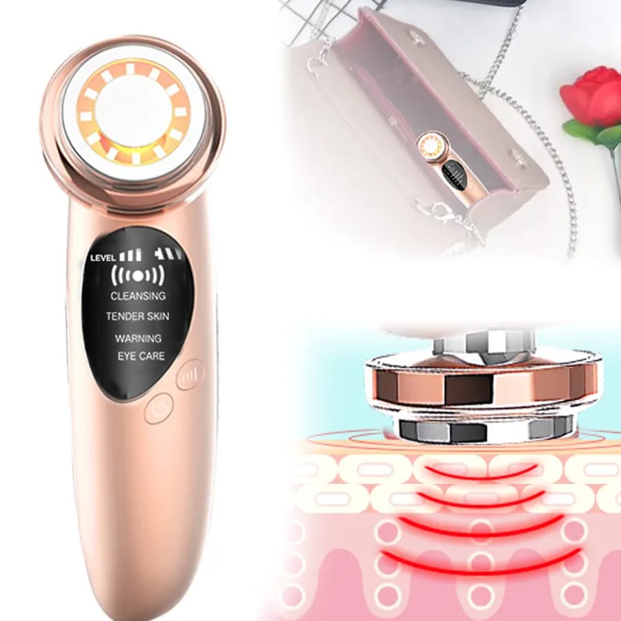 Face Massager With EMS - 4 In 1 Home Anti-Aging Skin Tightening ...