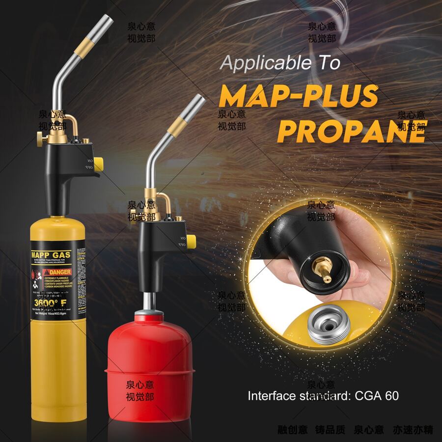 High Intensity Propane Torch Head for MAP Pro MAPP Propane Tank ...