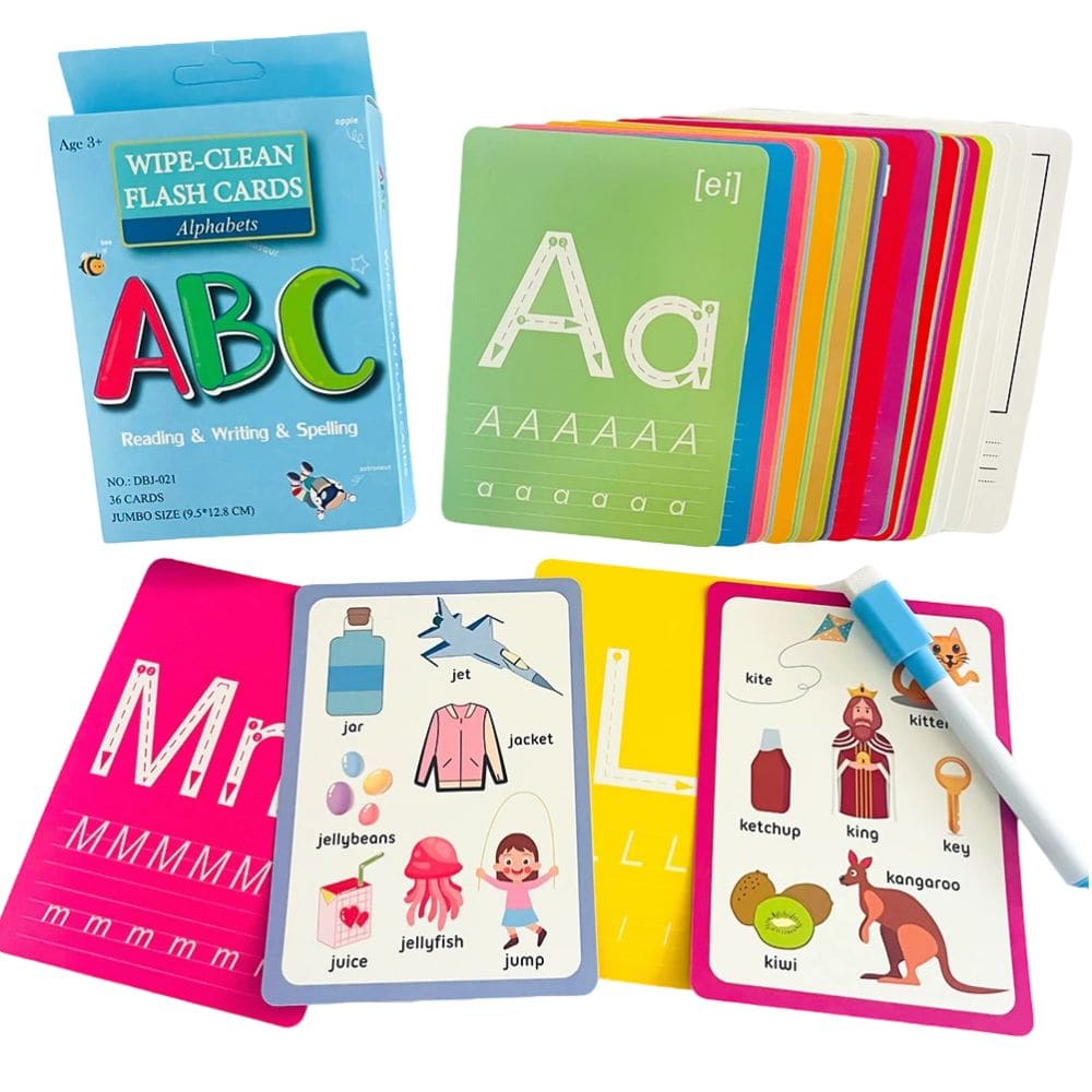 Alphabet And Number Writing Practice Flash CardsSchool, Student ...