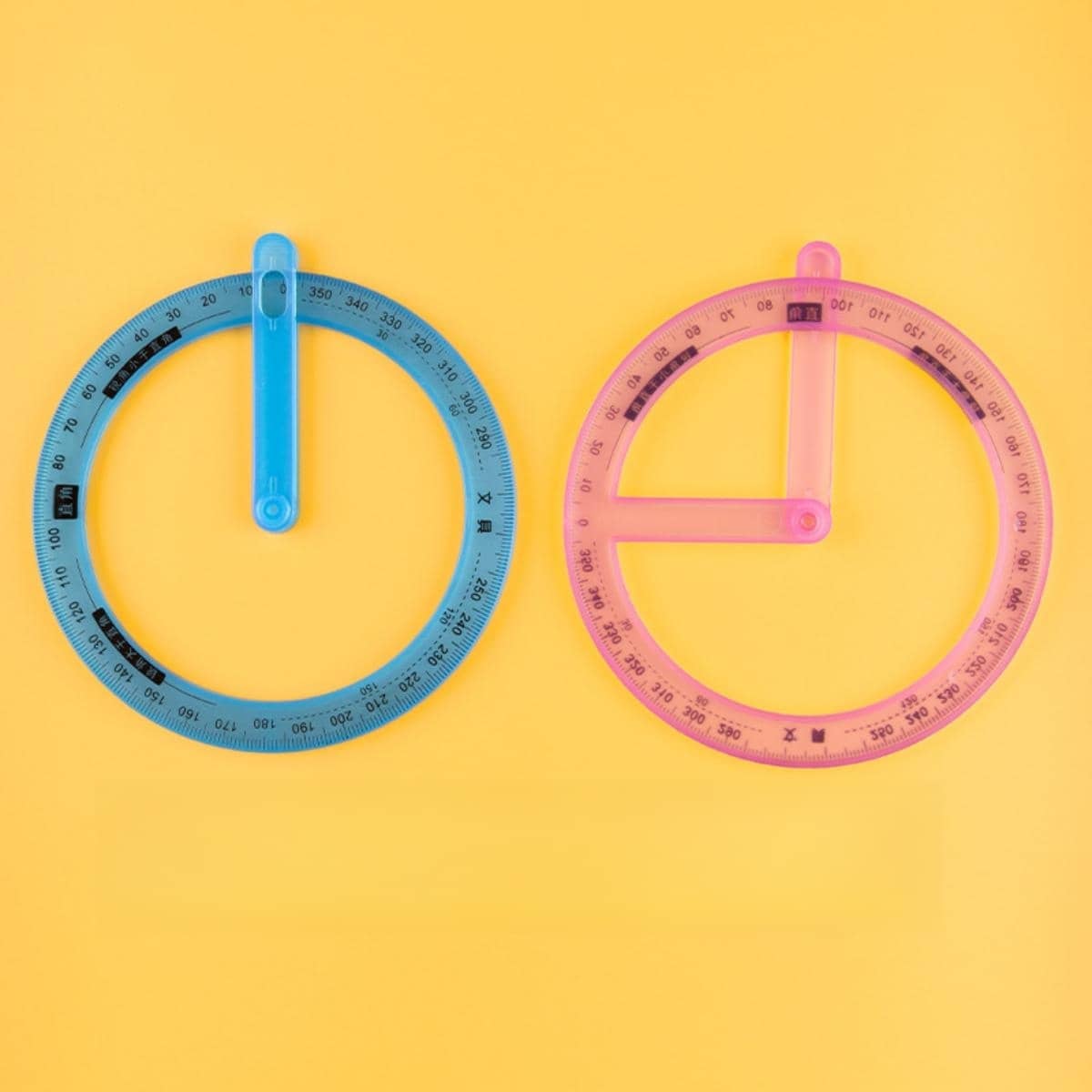 One Student Math Ruler For Angles With Pink Color, Demonstrating Right ...