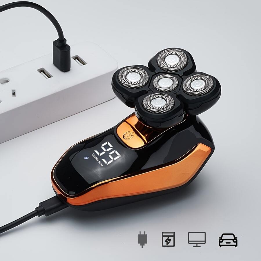 Electric Head Hair Shaver LED Display - - Ultimate Mens Cordless ...