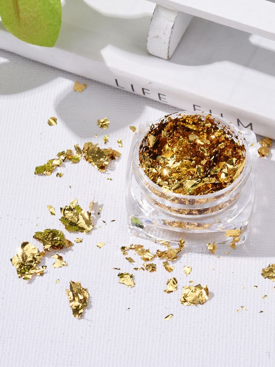 2Bottles Foil Flakes, DIY Gilding Flakes, for Epoxy Jewelry Accessories ...