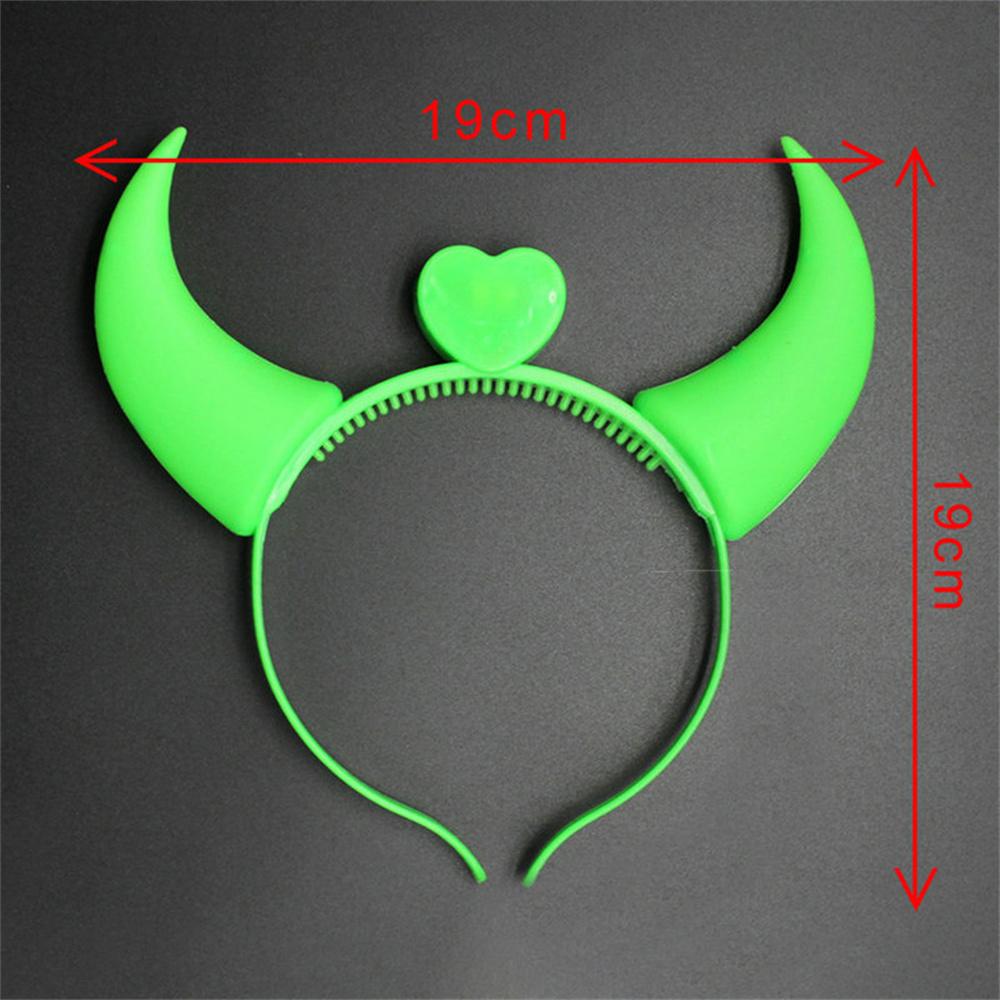 1set/4pcs Led Light Up Devil Horns Headband | SHEIN USA