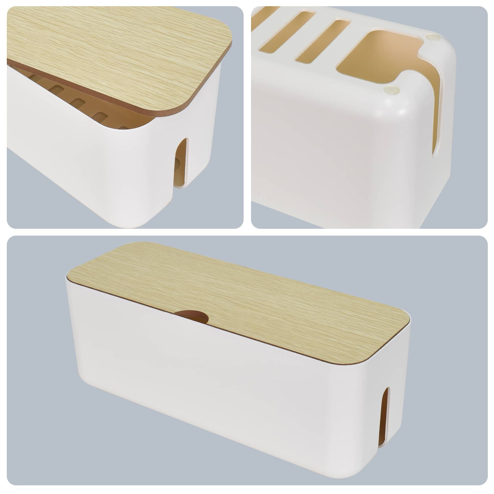 Cable Management Box,Cable Tidy Box,Desk Cable Management Solution ...