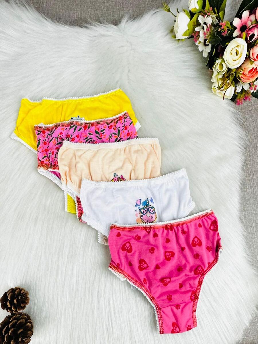 Kit C/5 Calcinhas Estampada de Algodão | SHEIN Brasil