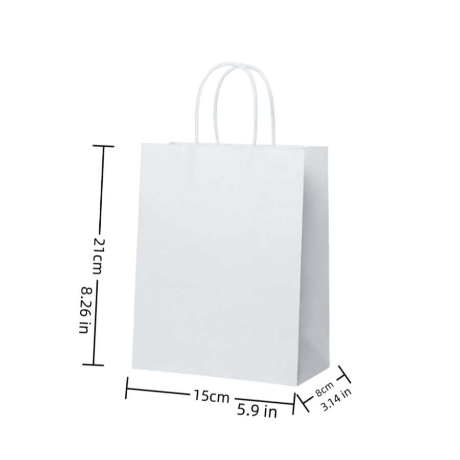 Kraft paper bag small paper gift bag with handle Wedding Christmas ...