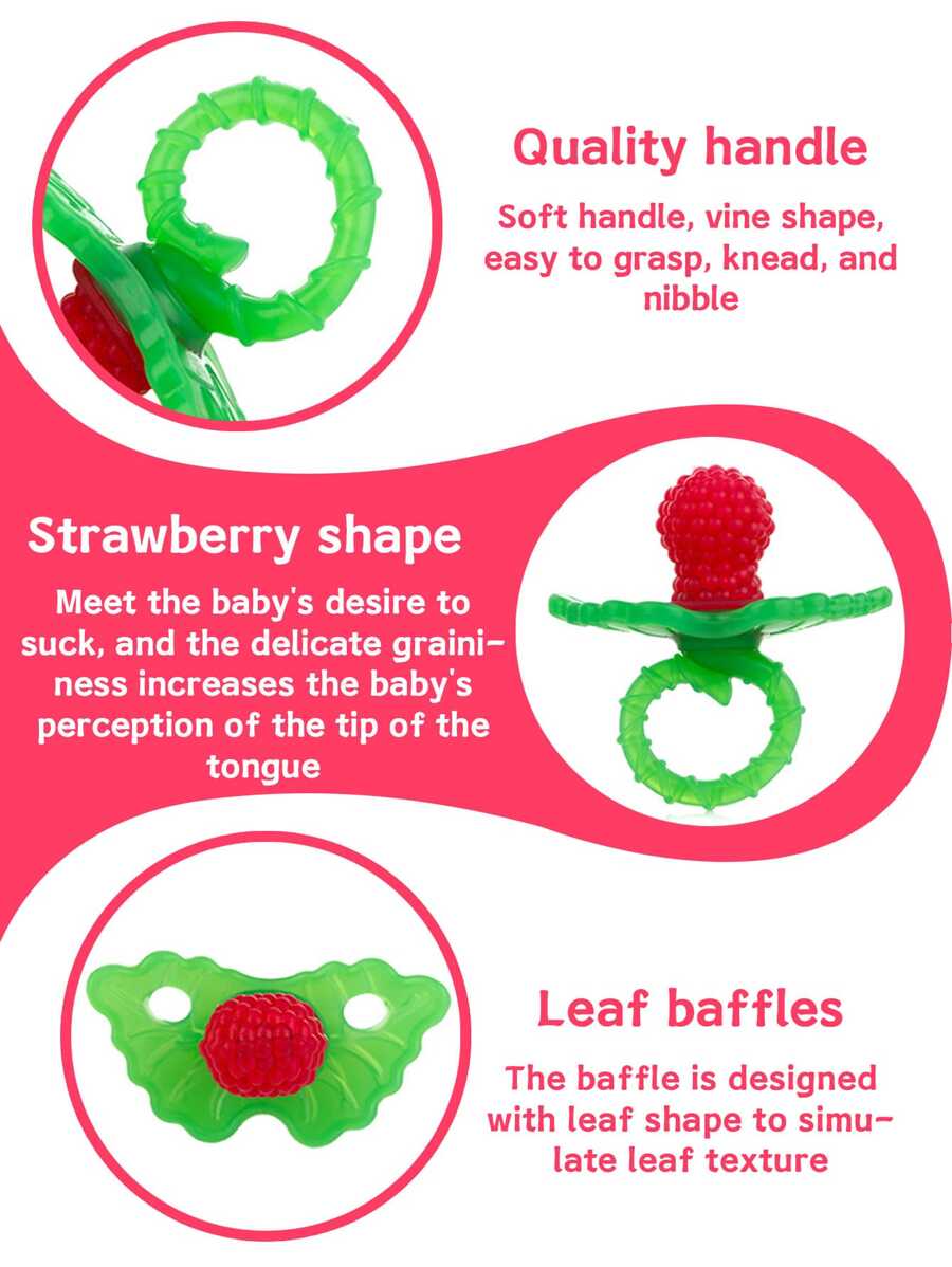 1Pc Silicone Baby Teether Toy - Berrybumps Soothe Babies Sore Gums ...
