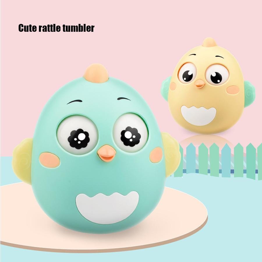 1pc Stylish Wobbly Chicken Doll, Made Of Abs Material, Blinking Eyes ...