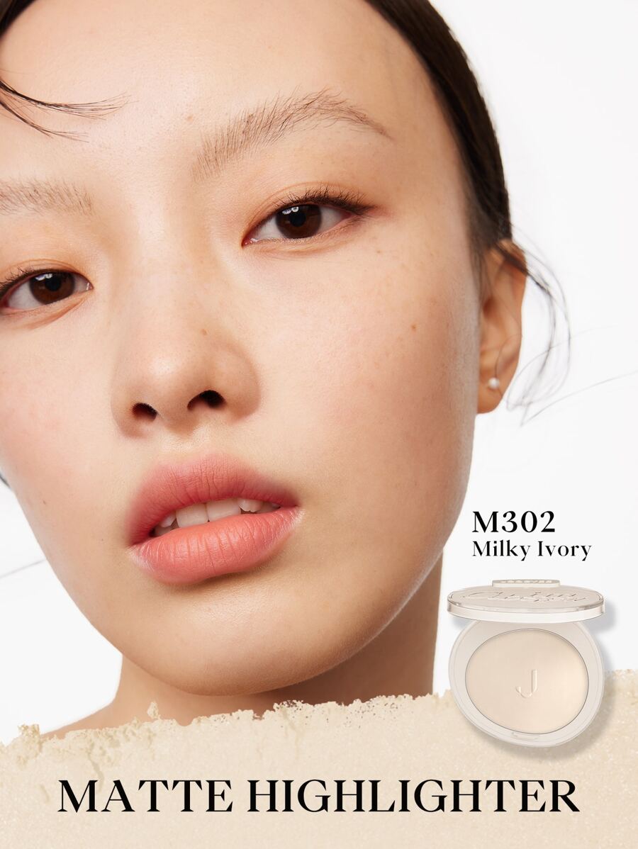 JOOCYEE Matte Powder Highlighter M302 Milky Ivory Creamy Texture Non ...