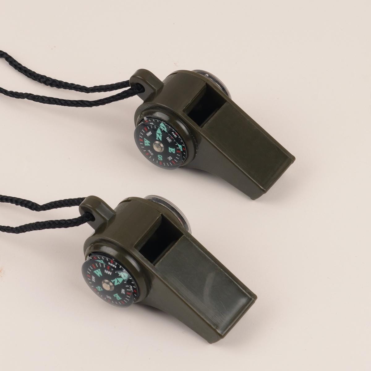 1pc Three-In-One Compass Survival Whistle With Thermometer For Outdoor ...