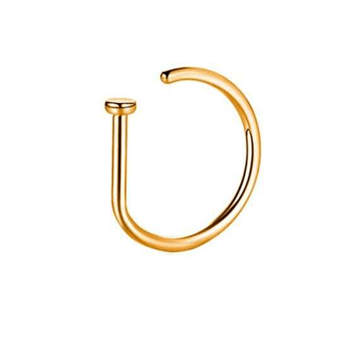 3pcs D-Shape Fake Nose Ring Nose Cuffs Clip On Nostril Jewelry ...