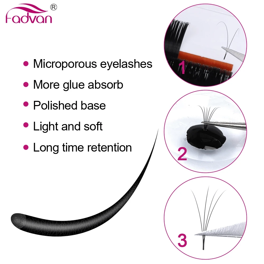 FADVAN Fadvan Easy Fanning Eyelash Extensions Blooming Eyelashes Flare ...