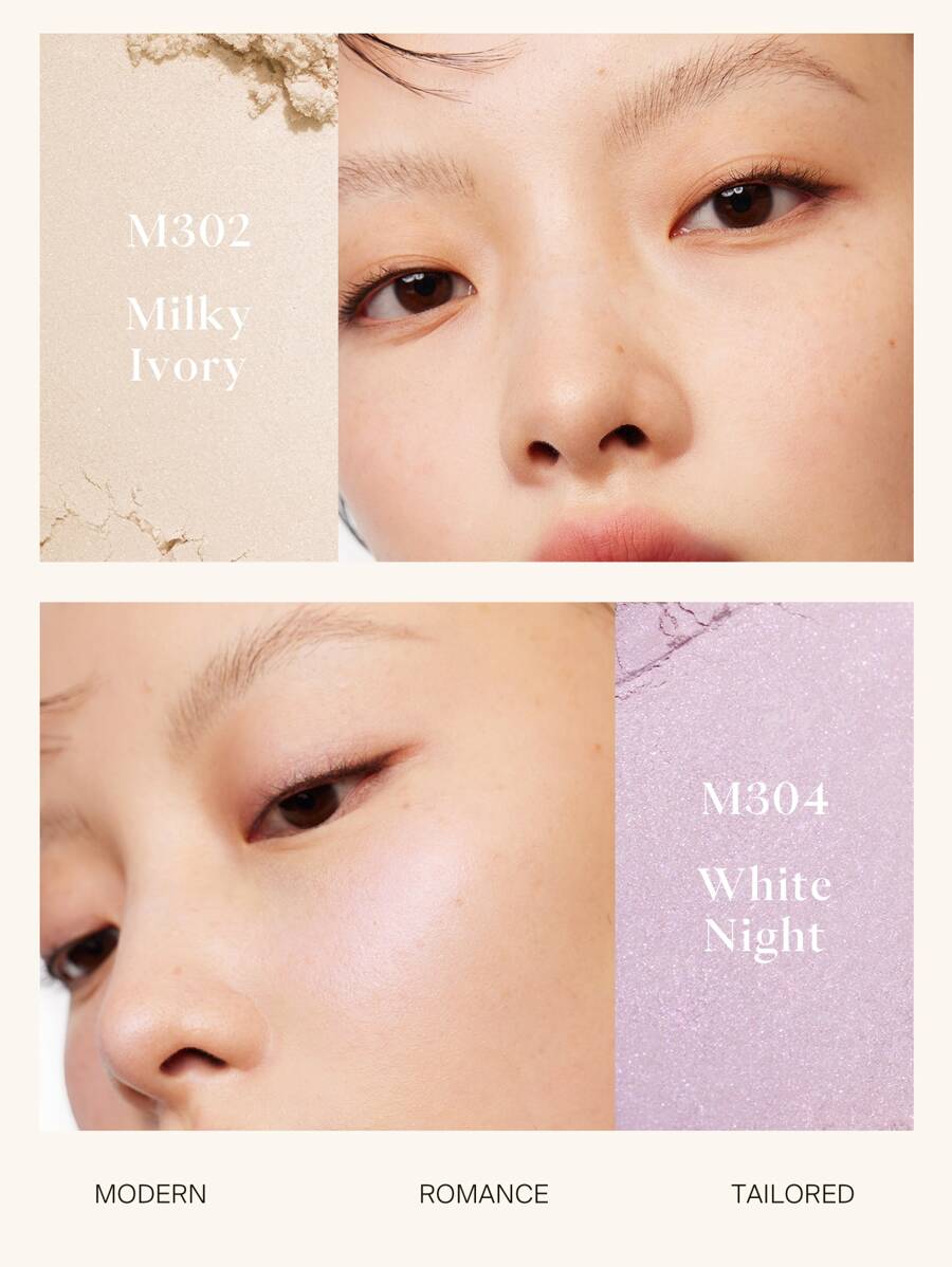 JOOCYEE Matte Powder Highlighter M302 Milky Ivory Creamy Texture Non ...