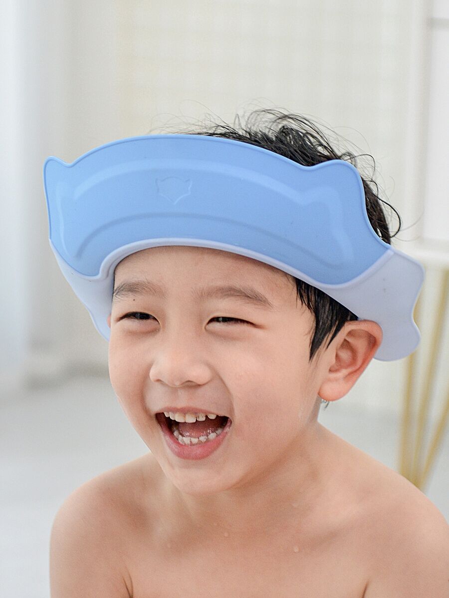 1pc Baby Silicone Shampoo Cap With Lovely Raccoon Crown Design ...