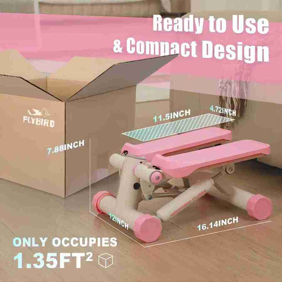 FLYBIRD Stepper for Exercise, Stair Stepper with Resistance Bands ...