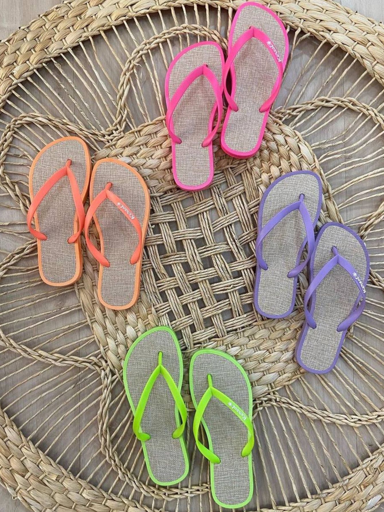 Chinelo feminino rasteira de praia casual confortavel | SHEIN Brasil