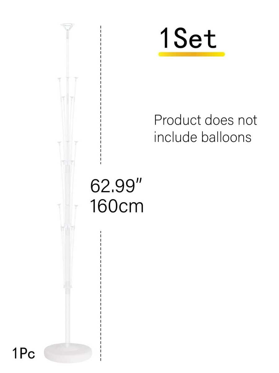 1set 160 CM Balloon Stand, Simple Clear Balloon Column Stand Kit For ...