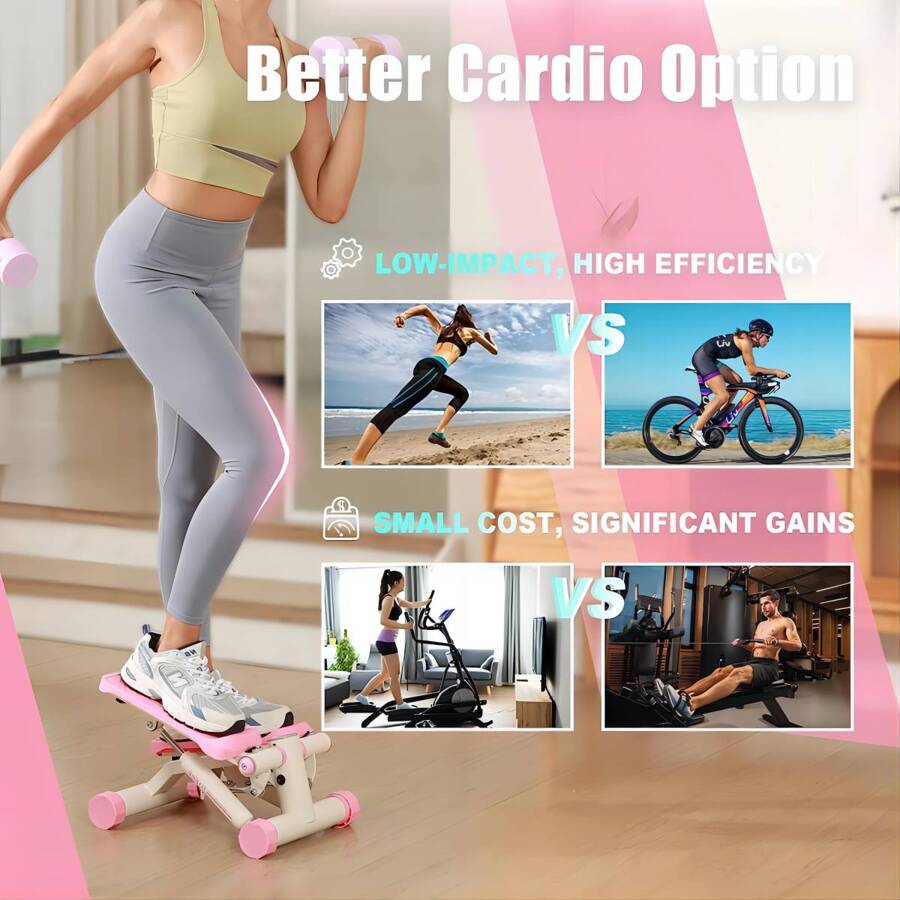 FLYBIRD Stepper for Exercise, Stair Stepper with Resistance Bands ...